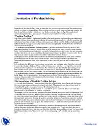 Introduction to Problem Solving-Effective Business Communication-Lecture Handout - Docsity