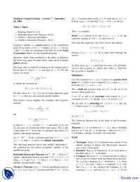 Barbashin-Krasovskii Theorem-Analysis of Non Linear Control Systems-Handout - Docsity