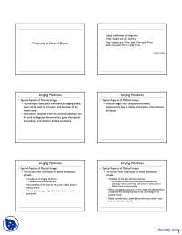 Imaging Modalities,X Ray Imaging-Computation in Medical Physics-Lecture Slides - Docsity