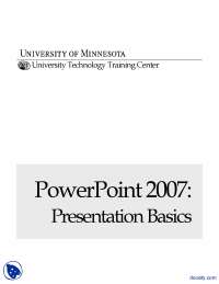 Presentation Basics-Power Point-Lecture Slides - Docsity