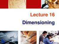 Dimensioning-Engineering Drawing and Graphics-Lecture Slides - Docsity