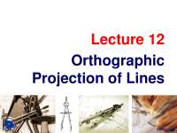 Theory of Orthographic Projection-Engineering Drawing and Graphics-Lecture Slides - Docsity