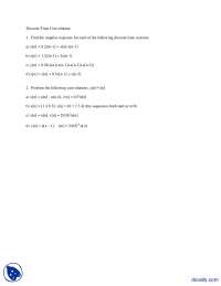 Discrete Time Convolution Part 1-Digital Signal Processing-Assignment - Docsity