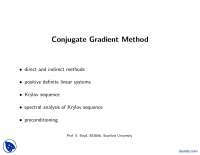 Conjugate Gradient Method-Optimization Methods-Lecture Slides - Docsity