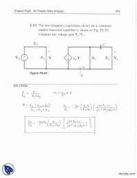 AC Steady State Analysis part 2-Basic Electrical Engineering-Problems Plus Solution - Docsity