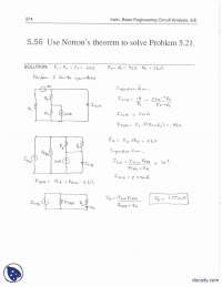 Additional Analysis Techniques part 2-Basic Electrical Engineering-Problems Plus Solution - Docsity