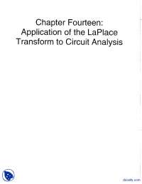 Application of Laplace Transform-Basic Circuit Analysis-Problem Plus ...