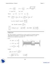 Spring Problems Part 1-Engineering Mechanics-Assignment Solution - Docsity
