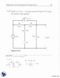 First and Second Order Transient Circuits part 2-Basic Circuit Analysis-Problem Plus Solution ...