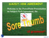 Subject Verb Agreement-Learn English Grammar And Language-Lecture Slides | Slides English ...
