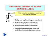 Emperal Model Identification-Process Control-Lecture Slides - Docsity