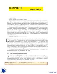 Interpolation Techniques-Numerical Methods and Analysis-Handout - Docsity