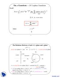The Z Transform-Transforms In Signals And Systems-Lecture Slides - Docsity