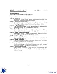 Course Outline-Software Engineering-Handout - Docsity