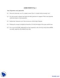 Basic Instruction Cycle, Multiple Bus Hierarchies-Computer Architecture-Assignment - Docsity