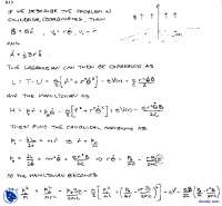 Cylinderical Coordinate System Part 1-Advanced Quantum Physics-Sloved Assignment Problems - Docsity