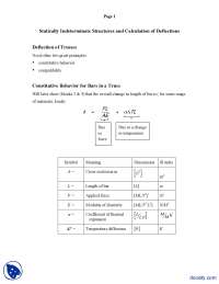 Statically Indeterminate Structures and Calculation of Deflections-Material Structures-Lecture ...