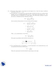 Linear Charge Density and Total Electric Field Solved Problem - Docsity