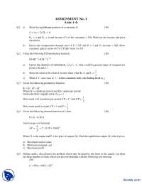 Compensated Demand Curve-Microeconomics-Assignment - Docsity