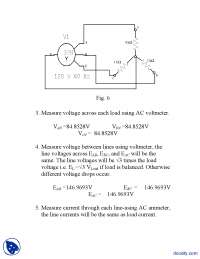 Line Voltmeters and Ammeters-Electrical Circuit Analysis-Lab Handout ...