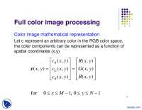 Full Color Image Processing-Colors Pictures And Digital Image Processing-Lecture Slides - Docsity