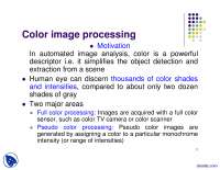 Color Image Processing-Colors Pictures And Digital Image Processing-Lecture Slides - Docsity