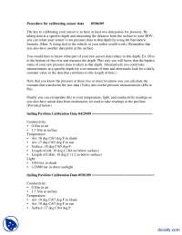 Calibrating Sensor Data-Fundamentals of Design-Lab Handout - Docsity