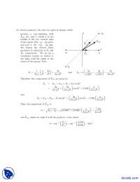 Electric Field Sample Solved Equation - Docsity