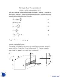 Simple Beam Theory-Material Structures-Lecture Handout - Docsity
