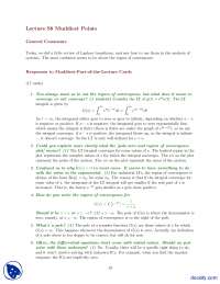 Muddiest Points Part 25-Signal and Systems-Lecture Handout - Docsity
