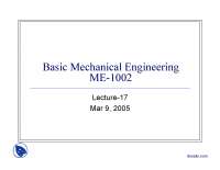 Projectile Motion-Basic Mechanical Engineering-Lecture Slides - Docsity