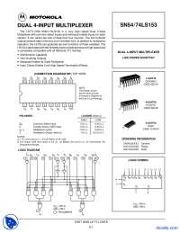 Dual 4 Input Multiplexer-ICs In Digital Logic Design And Electronics ...