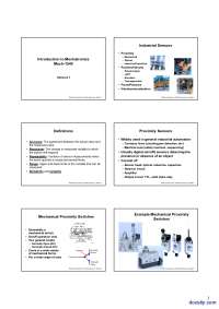 An Introduction-Mechatronics-Lecture Slides - Docsity