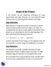 Edge Detection-Digital Image Processing-Project Report - Docsity