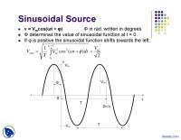 Sinusoidal Source-Advanced Circuit Analysis-Lecture Slides - Docsity