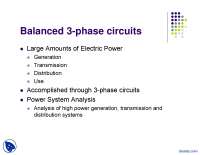Balanced 3 Phase Circuits-Advanced Circuit Analysis-Lecture Slides - Docsity