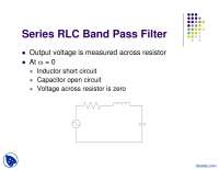 Series RLC Band Pass Filter-Network And Circuit Analysis-Lecture Slides ...