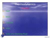 Thermodynamics Contents-Thermodynamics-Lecture Slides - Docsity