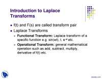 Introduction to Laplace Transform 1-Electrical Circuit Analysis-Lecture ...