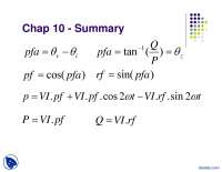 Summary-Advanced Circuit Analysis-Lecture Slides | Summaries Electrical Circuit Analysis | Docsity