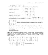 Linear Equations-Linear Algebra and Numerical Analysis-Lecture Handout ...