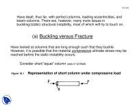 Buckling versus Fracture-Material and Structures-Lecture Handout - Docsity