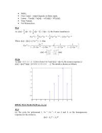 Fourier Transform-Digital Signal Processing-Assignment Solution - Docsity
