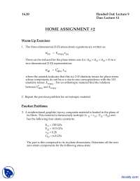 3 D Stress Strain Equations-Material and Structures-Assignment - Docsity