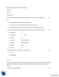 Mesh Topology, Layers of OSI Model-Wireless Networking, LAN and Computer Networks-Quiz Solution ...