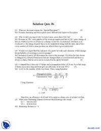 Spread Spectrum, LRC, VRC-Wireless Networking, LAN and Computer Networks-Quiz Solution - Docsity
