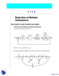 Reduction of Multiple Subsystems-Control Systems-Lecture Handout - Docsity