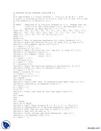 Gaussian Triple Integral-Numerical Analysis-MATLAB Code - Docsity