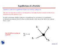 Equilibrium of a Particle-Basic Mecanical Engineering-Lecture Slides ...