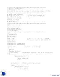 LCD Interfacing-Interfacing Microprocessor-Codes - Docsity